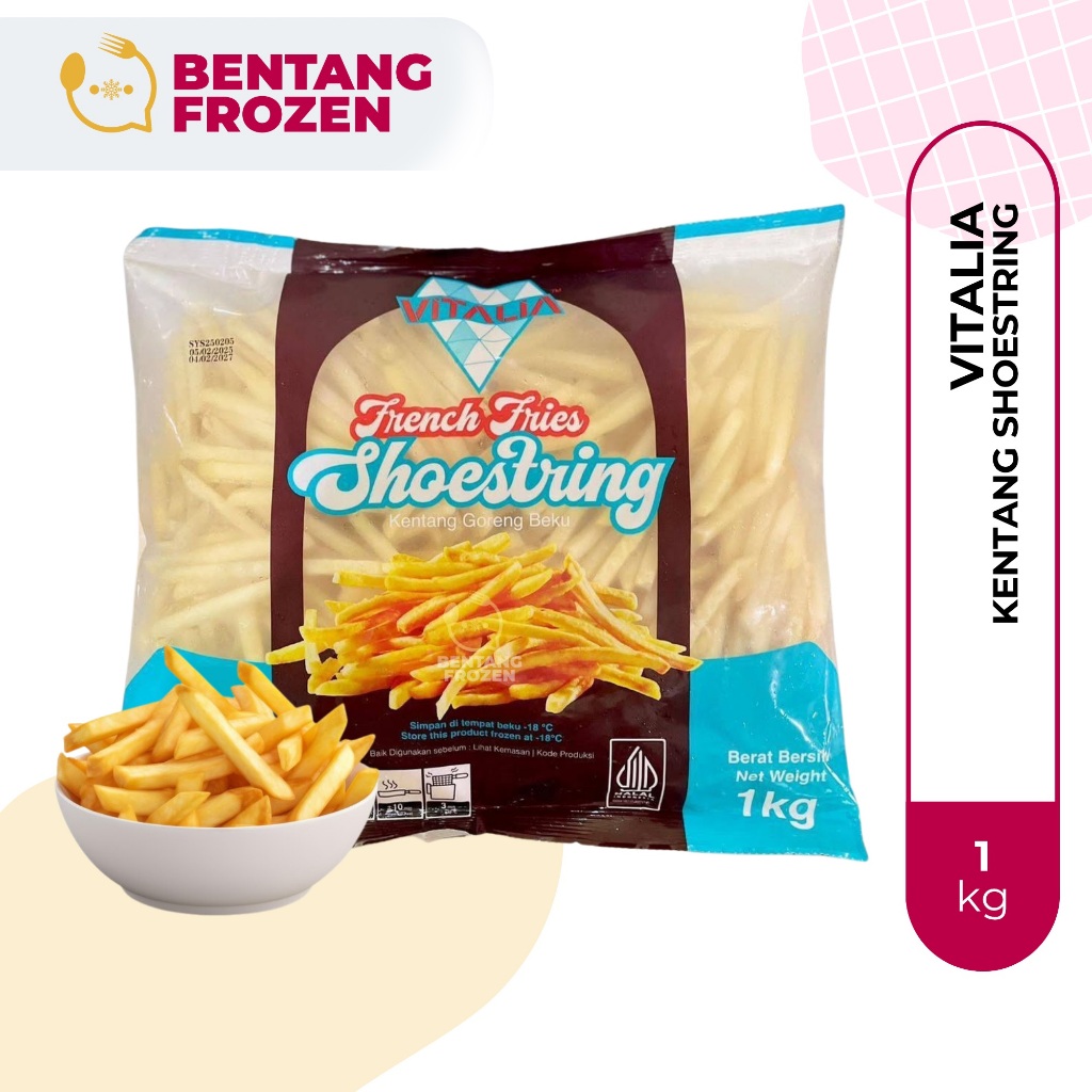 Jual Vitalia Kentang Shoestring 1kg / Kentang Goreng Beku / French Fries Shoestring | Shopee ...