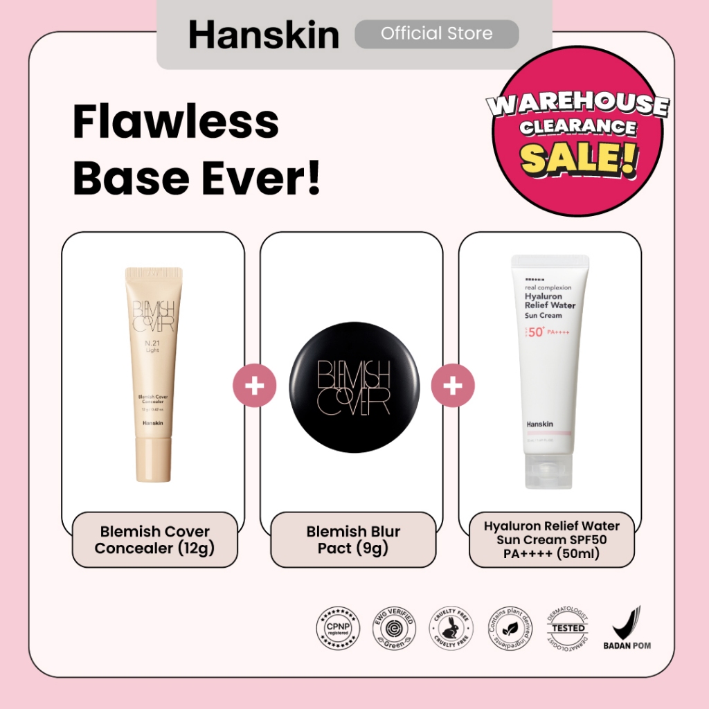 Jual [CLEARANCE SALE] HANSKIN Flawless Base Ever : Blemish Cover ...