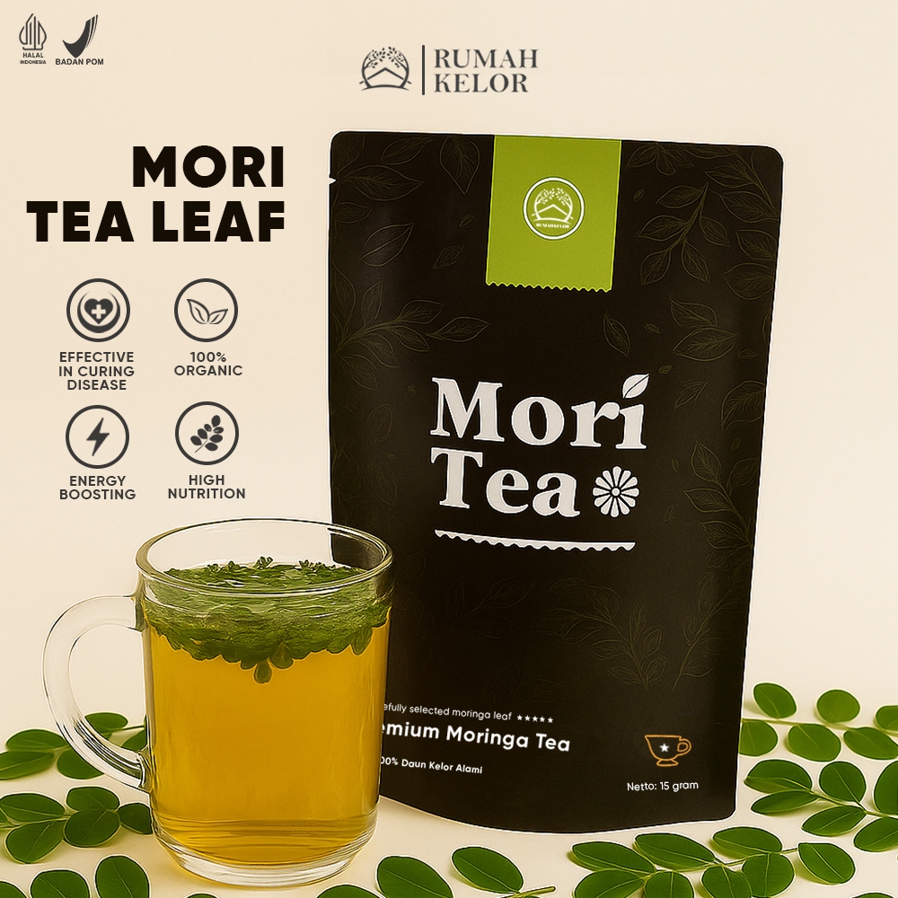 Jual RUMAH KELOR - MORI TEA LEAF PREMIUM - Teh Tubruk Daun Kelor ...