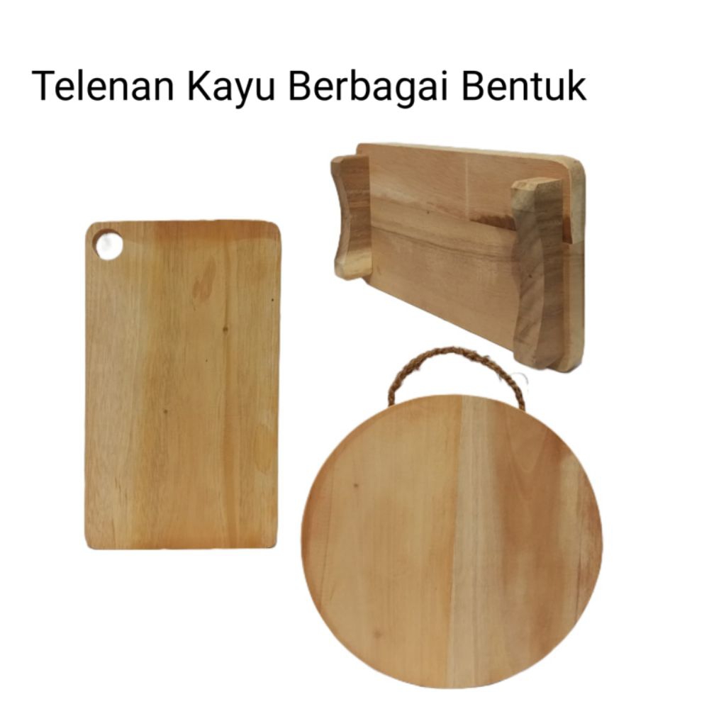 Jual Telenan Kayu Mahoni Tebal 2 Cm Model Bulat Duduk Persegi Panjang ...