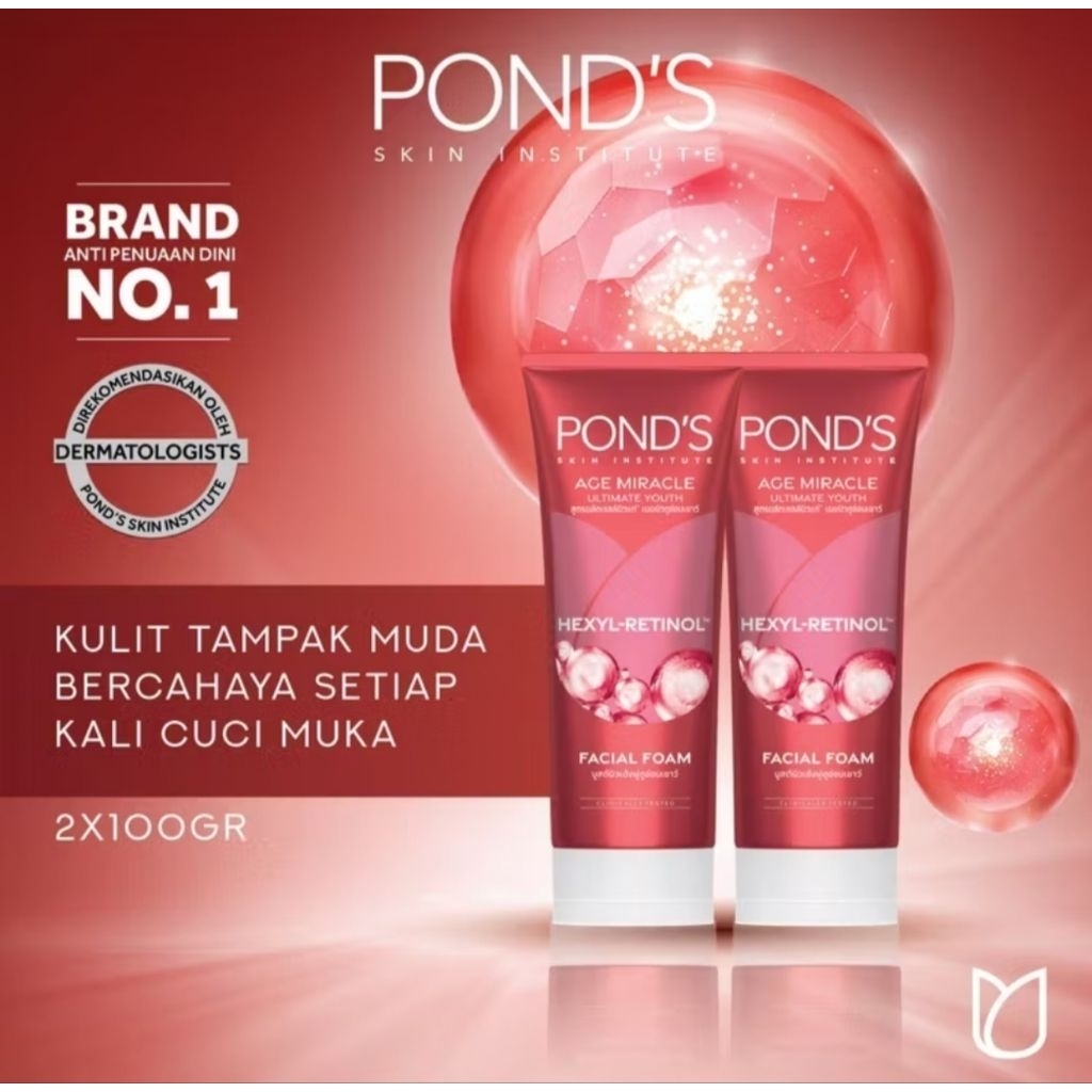 Jual Ponds age miracle facial foam 100g | Shopee Indonesia