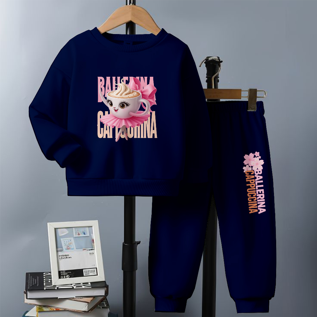 Jual GG Setelan Anak Cowo Cewe Jogger St Training Gambar Ballerina ...
