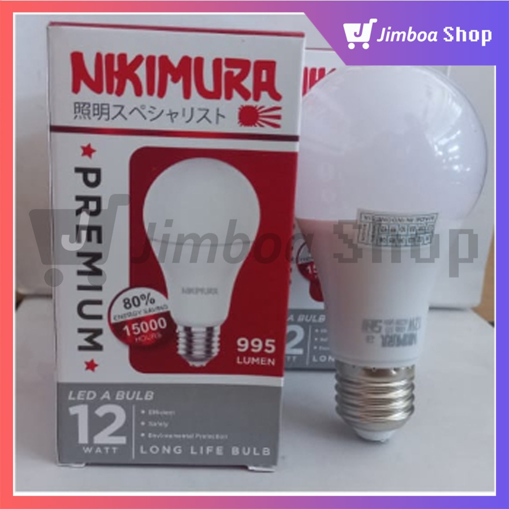 Jual Lampu Led Bulat NIKIMURA PREMIUM 12w Bohlam Putih | Shopee Indonesia