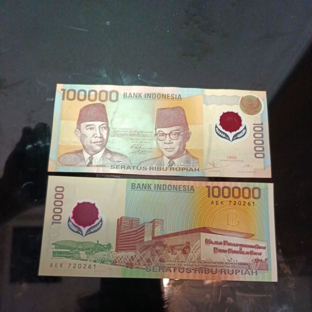 Jual uang kertas kuno 100rb polymer kondisi hampir baru | Shopee Indonesia