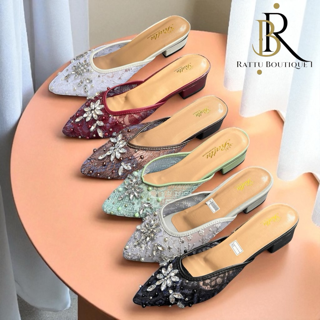 Jual Termurah Heels Payet 3cm Size 36-43 New Marwah Series / Wedding ...