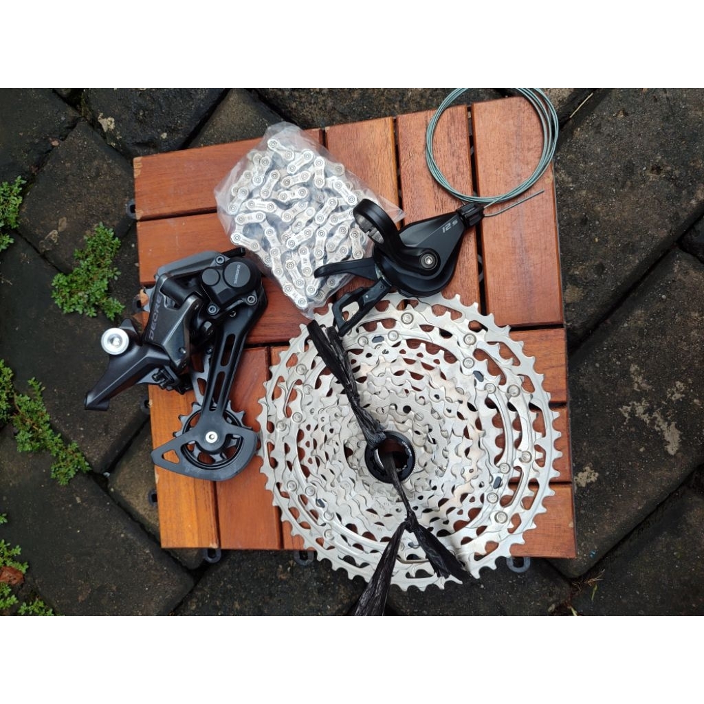 Jual GS Shimano Deore M6100 12 speed Grup Set Shimano RD Shifter Rantai ...