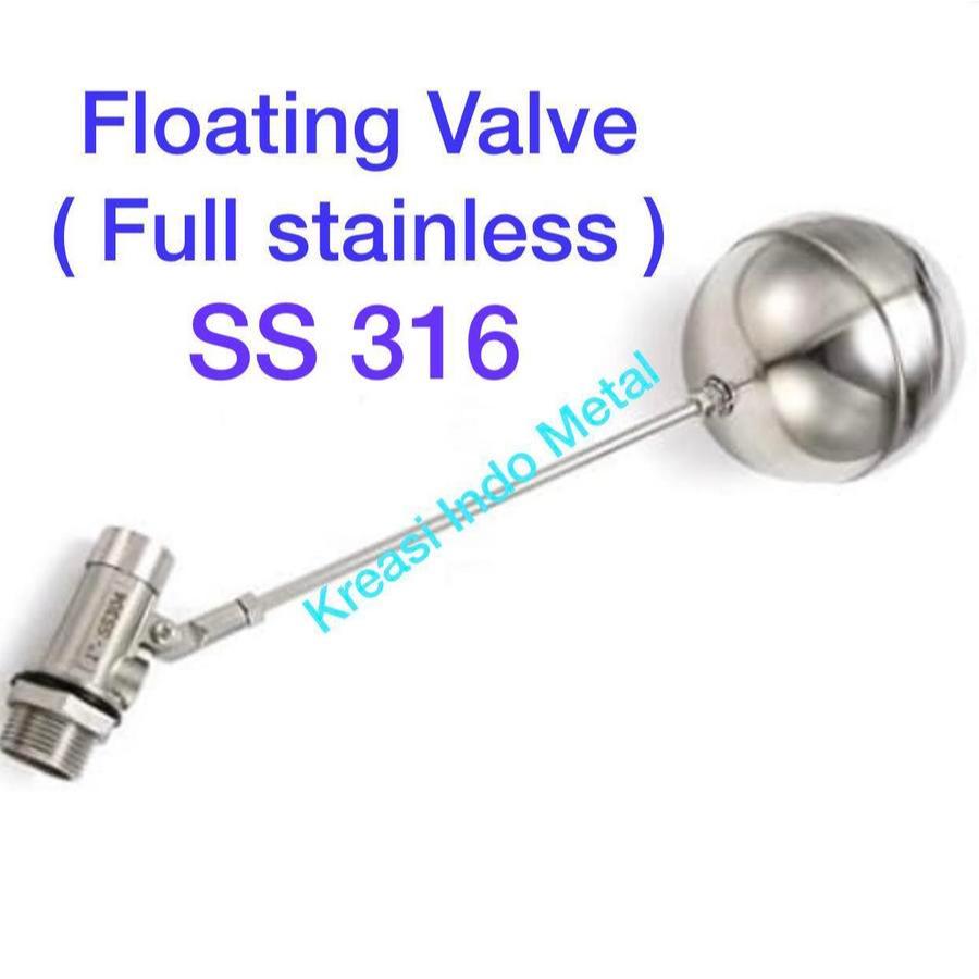 Jual 3/4" Floating Valve /Pelampung SS316 /Stainless sus 316 -Tangki ...