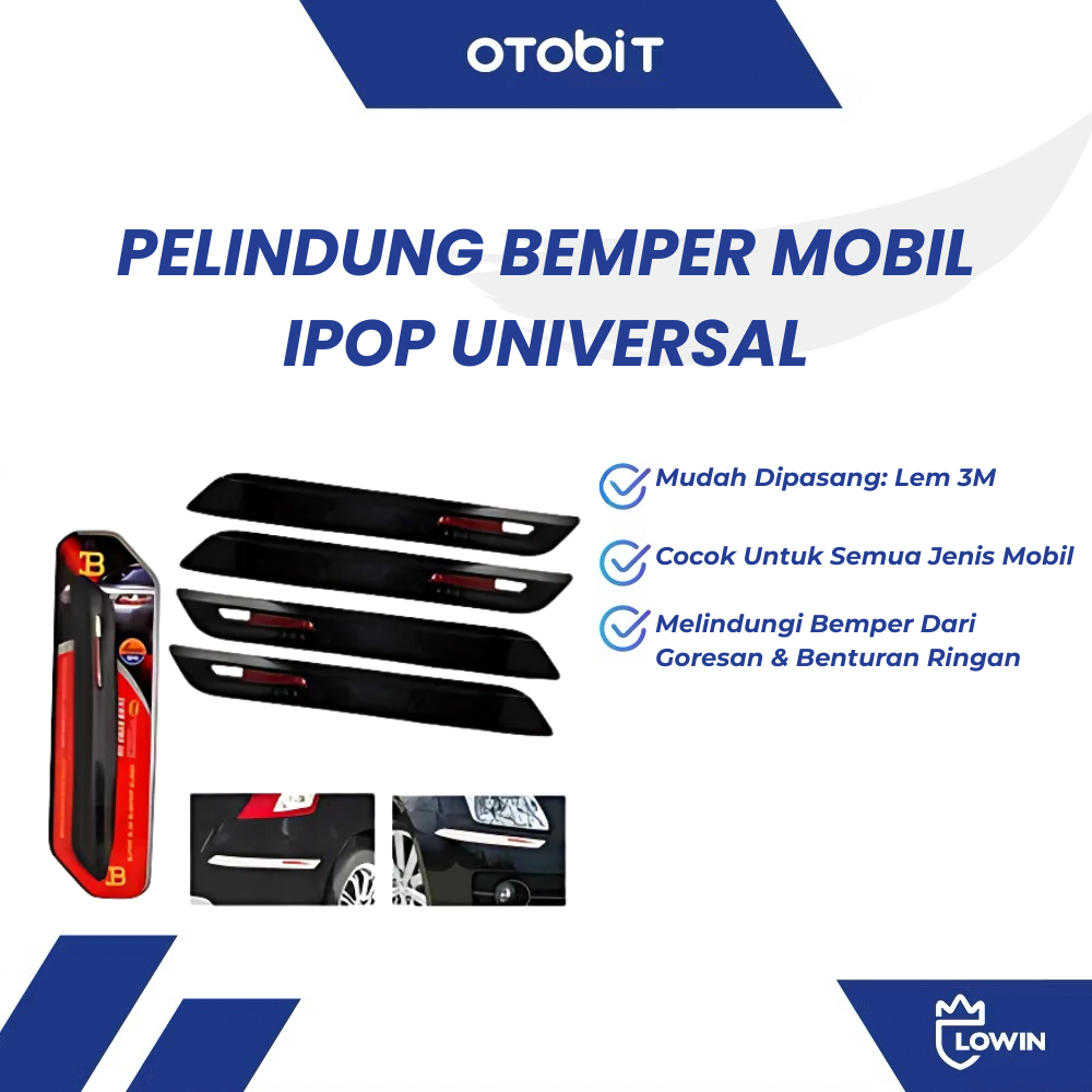 Jual Pelindung Bemper Mobil IPOP Universal / Car Bumper Guard Strip (4 ...