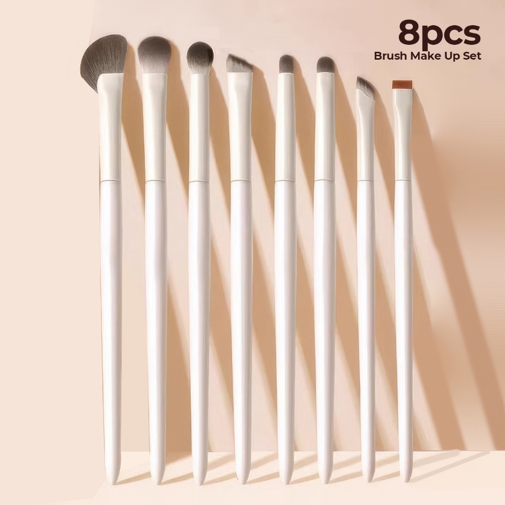 Jual Set Brush 8 Pcs Kuas Make Up Set Lengkap Professional Kuas Alat ...