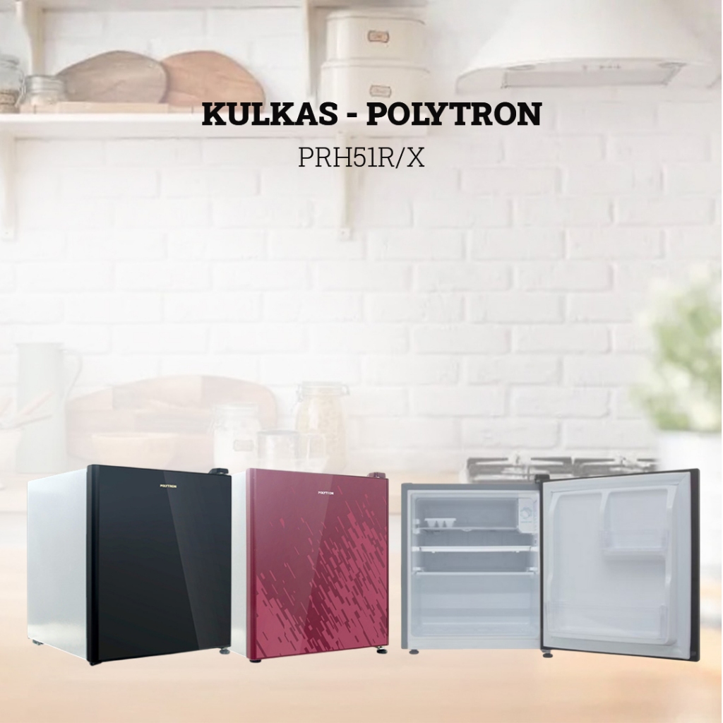 Jual POLYTRON kulkas / lemari es mini bar PRH51R | Shopee Indonesia