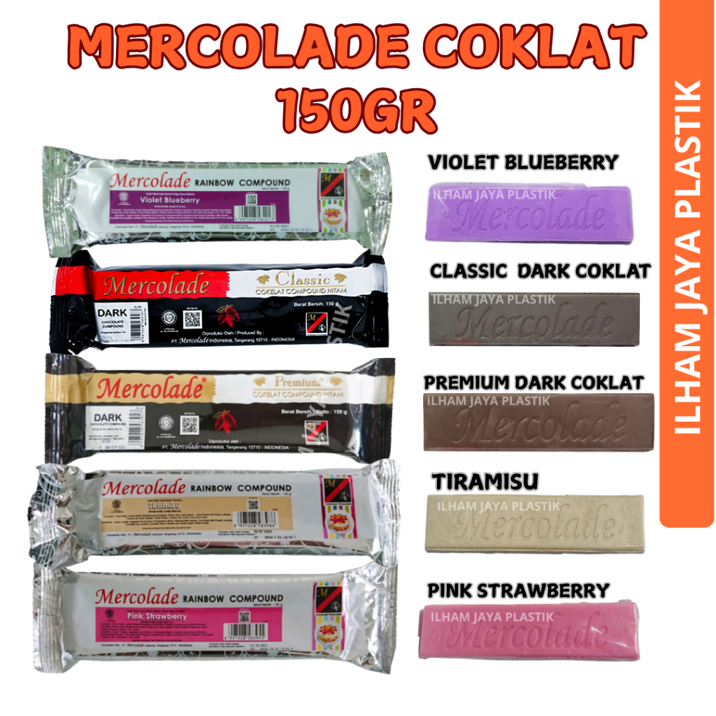 Jual MERCOLADE coklat compound 150gr/mercolade compound rasa strawberry ...