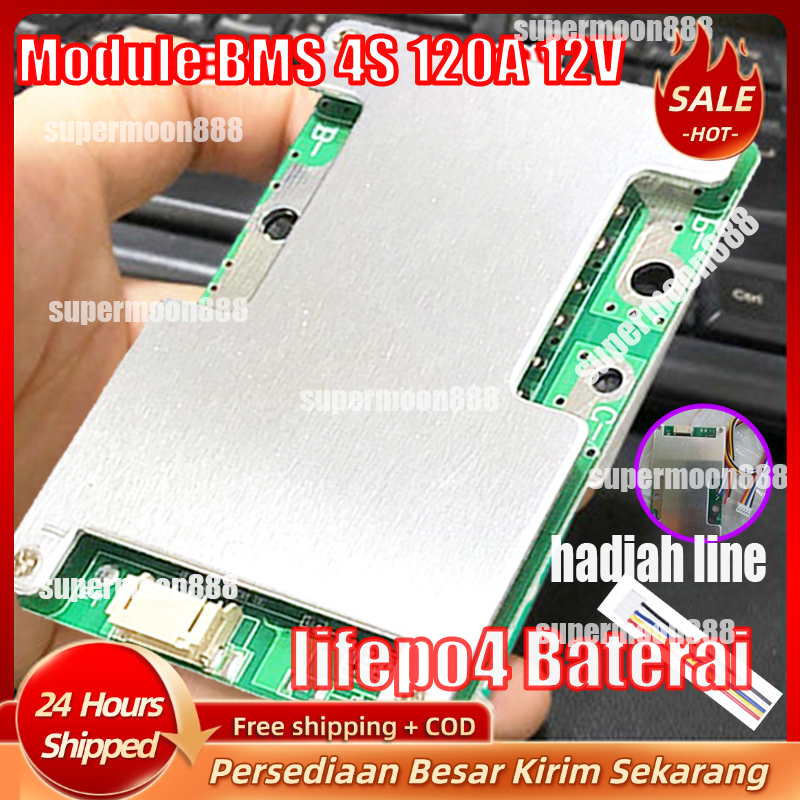Jual Module bms 4s 120a 12v lifepo4 3.2V Common Port BMS 120A BMS120A | Shopee Indonesia