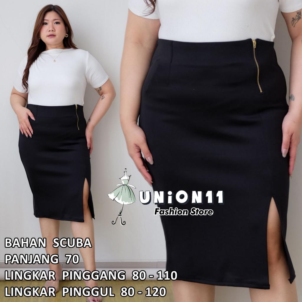 Jual UNION11 - ROK WANITA JUMBO / ROK BIG SIZE WANITA / ROK SPAN JUMBO ...