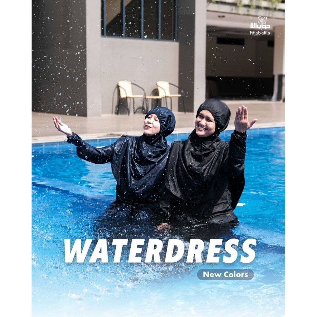 Jual Set Water Dress Dewasa / Baju Renang by Hijab Alila, Baju Renang ...