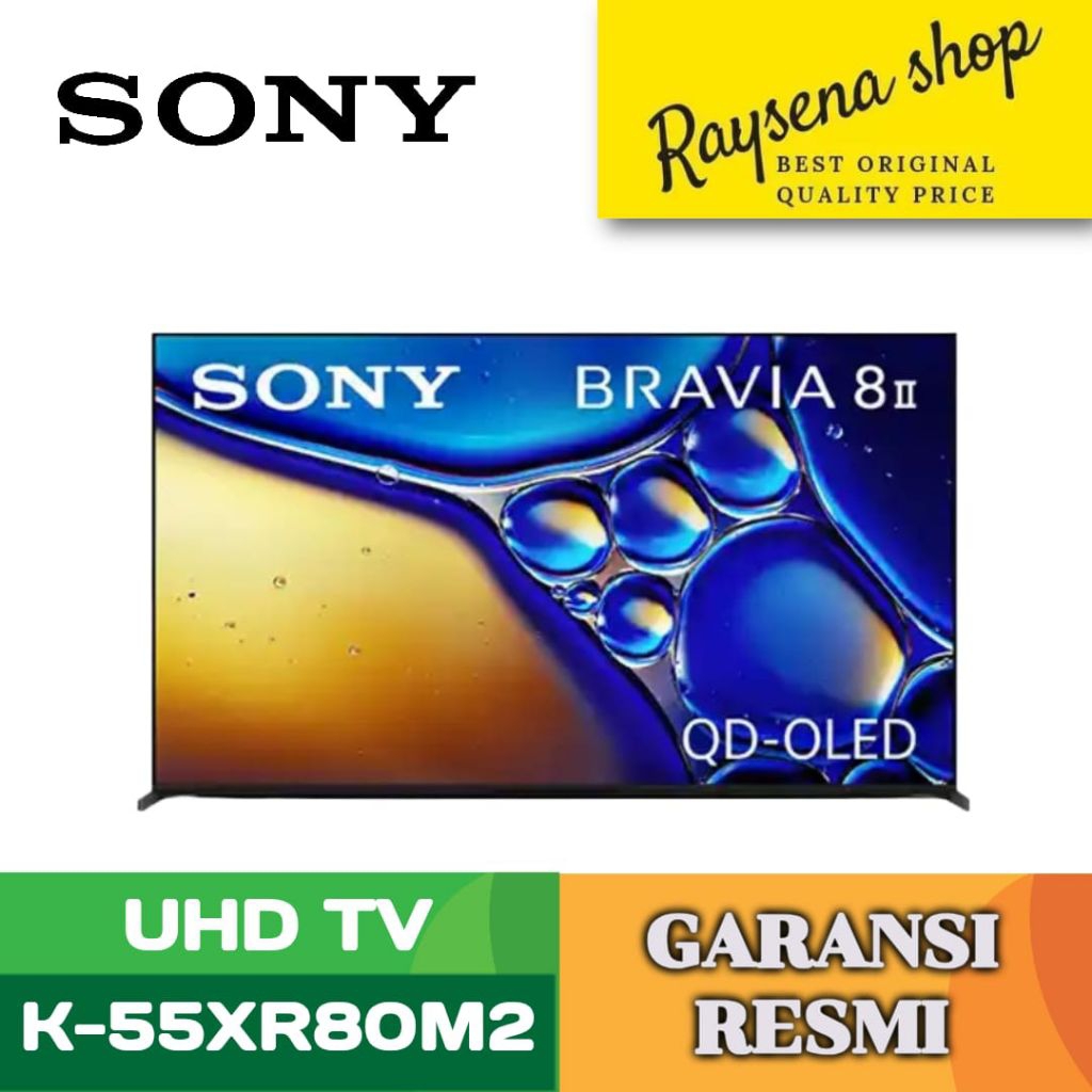 Jual SONY K-55XR80M2 BRAVIA 8 II QD-OLED 4K UHD GOOGLE SMART TV XR80M2 SERIES 55 inch | Shopee ...