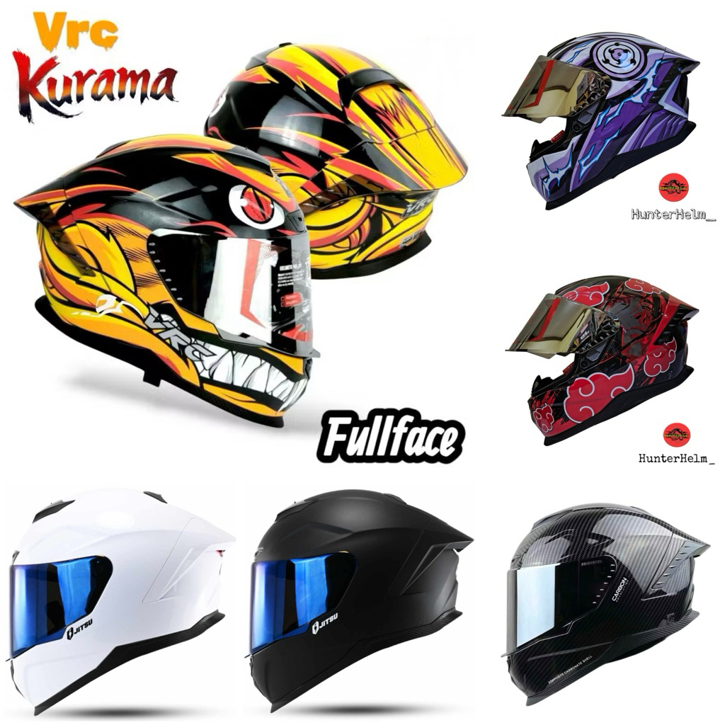Jual Helm Vrc Full Face Motif Sasuke Uchiha X Itachi & JITSU AIR1 ...