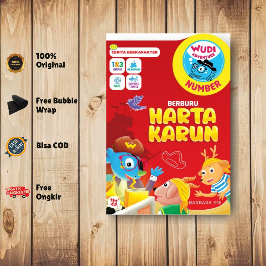 Jual BK - Buku Wudi Adventure Numbers Berburu Harta Karun by Barbara Eni | Shopee Indonesia