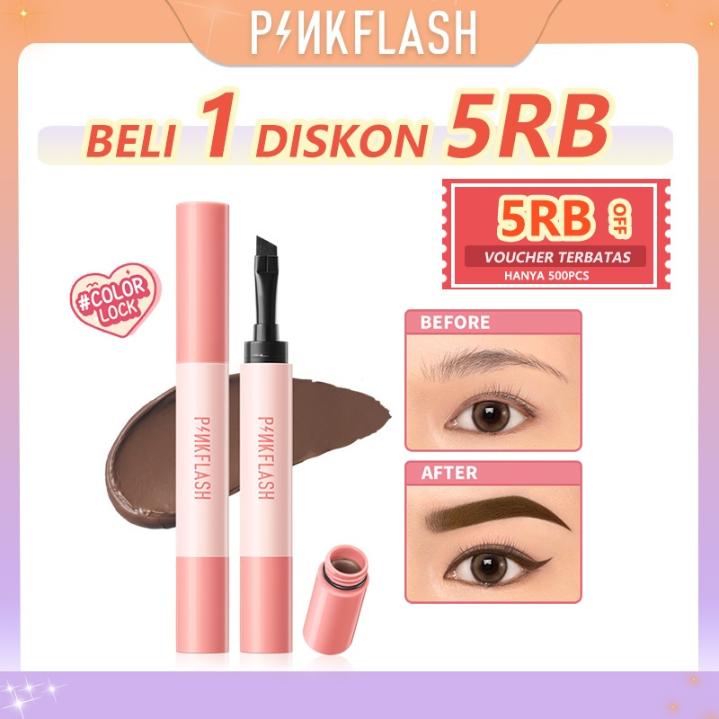 Jual PINKFLASH Waterproof Long-lasting Eyebrow Pomade Cream High ...