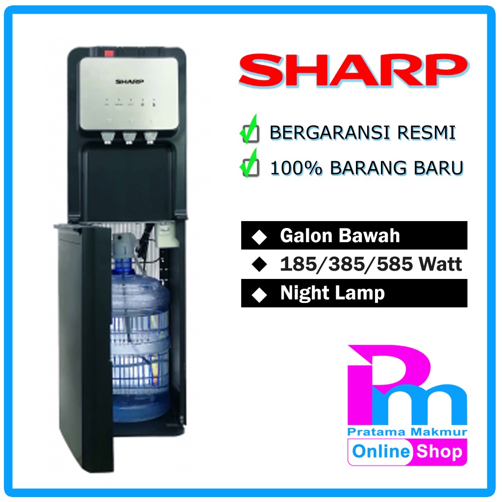 Jual Water Dispenser SHARP SWD-82EHL-PB Galon Bawah | Shopee Indonesia