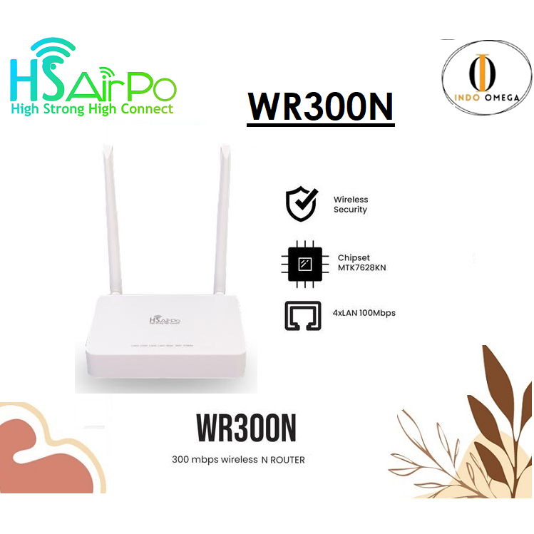Jual HSAIRPO WR300N HS Airpo 300Mbps WIRELESS N ROUTER | Shopee Indonesia