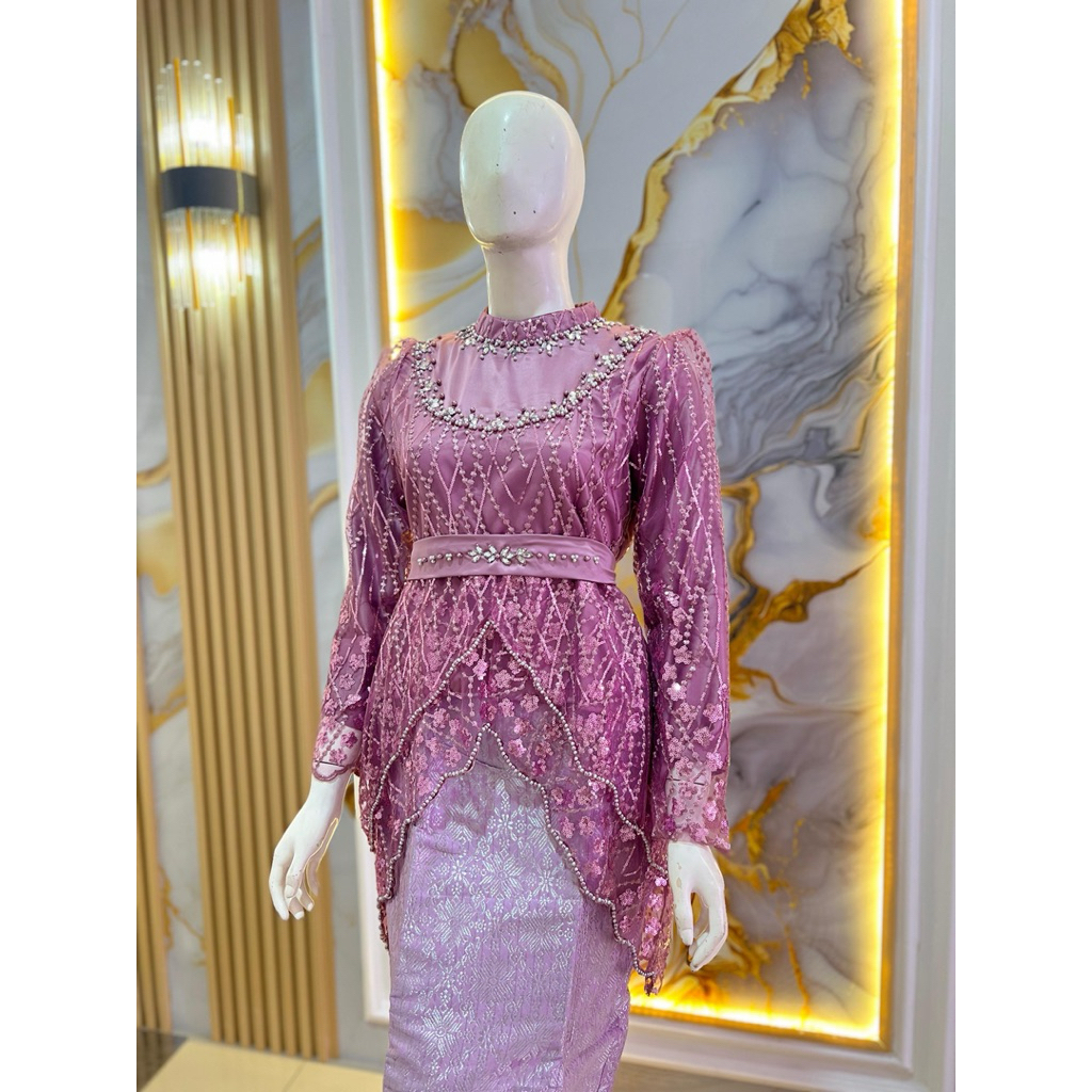 Jual Baju Kebaya Wanita Aurel Terbaru / Set Kebaya Modern 2025 / Kebaya ...