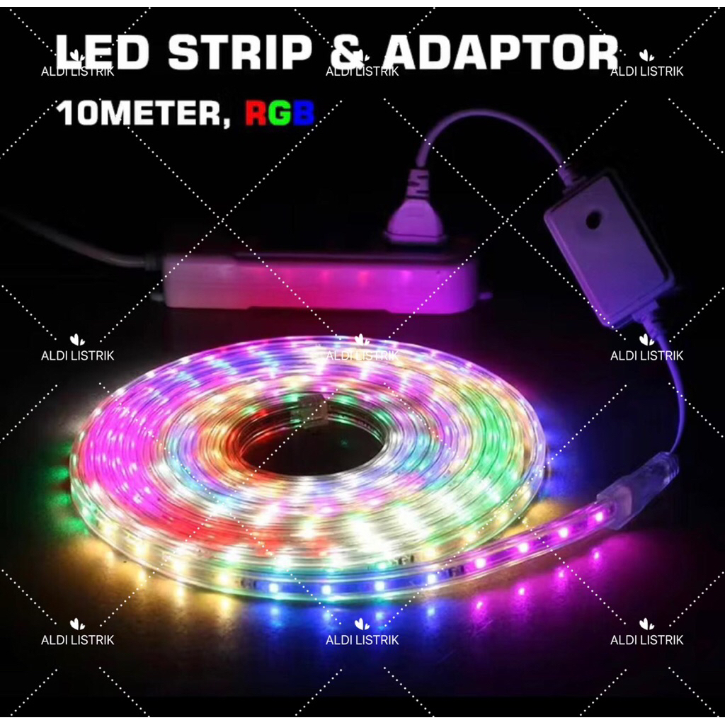 Jual Lampu LED STRIP SELANG 2835 /220V OUTDOOR RGB/LED strip warna ...