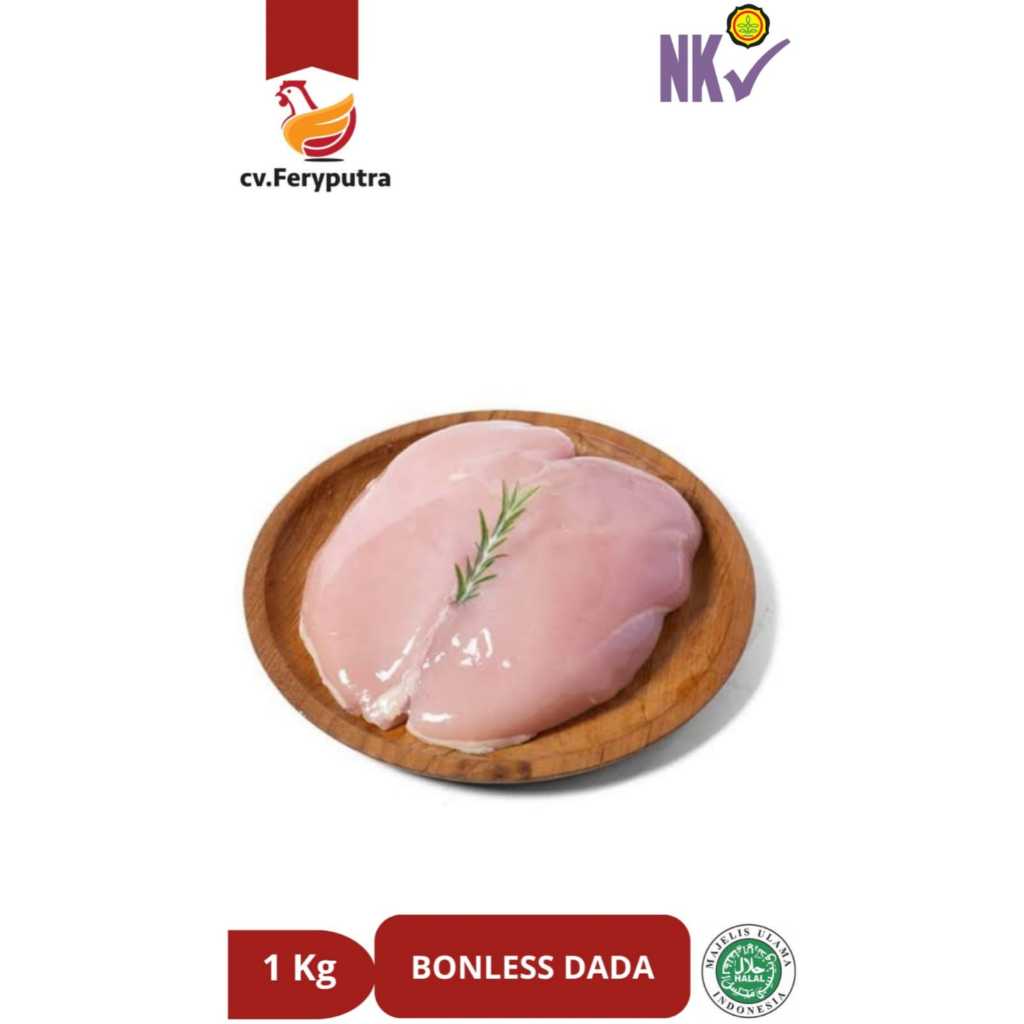 Jual Daging Ayam Dada Fillet Boneless Tanpa Kulit 1 Kg Frozen | Shopee ...