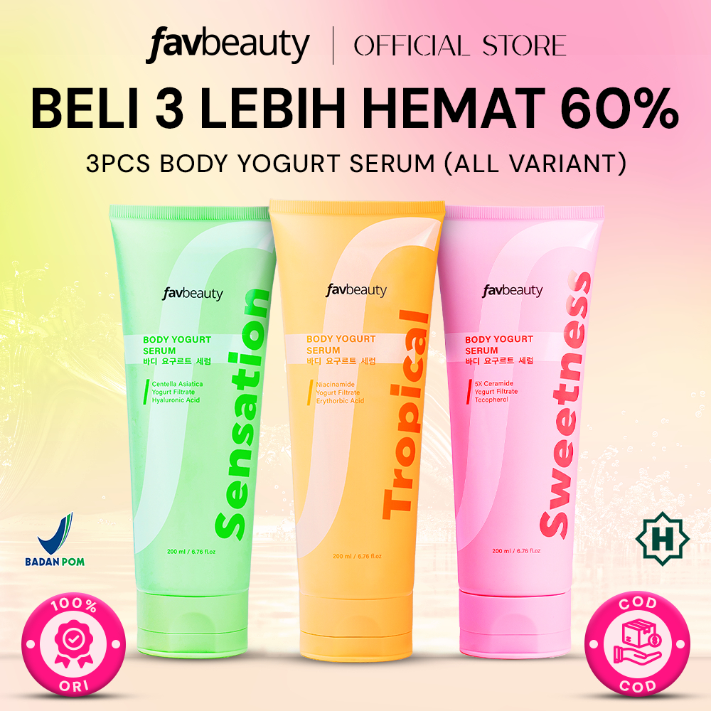Jual FAV Beauty Body Yogurt Serum Body Lotion Sensation Tropical ...
