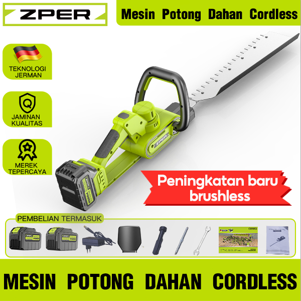 Jual ZPER Mesin Potong Dahan Cordless Hedge Trimmer Mesin Pemangkas ...