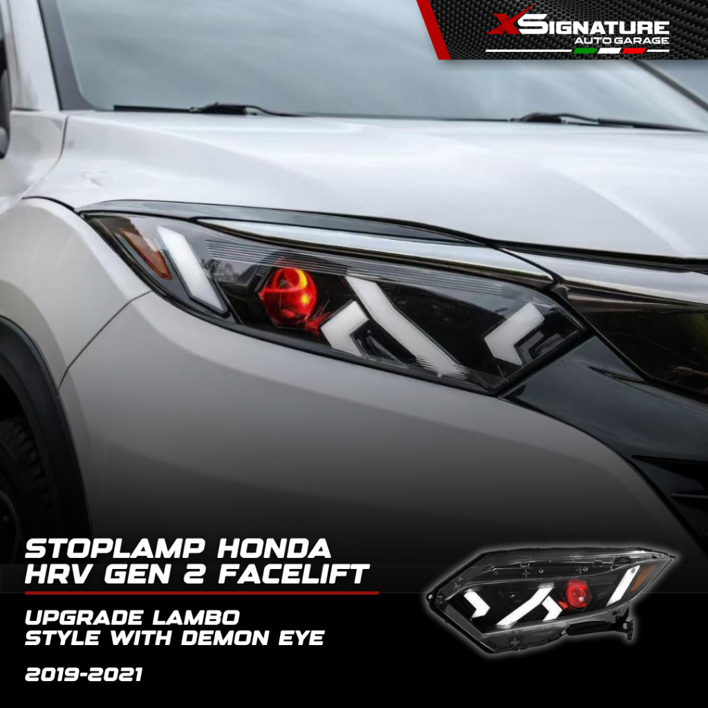 Jual HEADLAMP HONDA HRV FACELIFT (2019-2021) UPGRADE LAMBO STYLE WITH ...