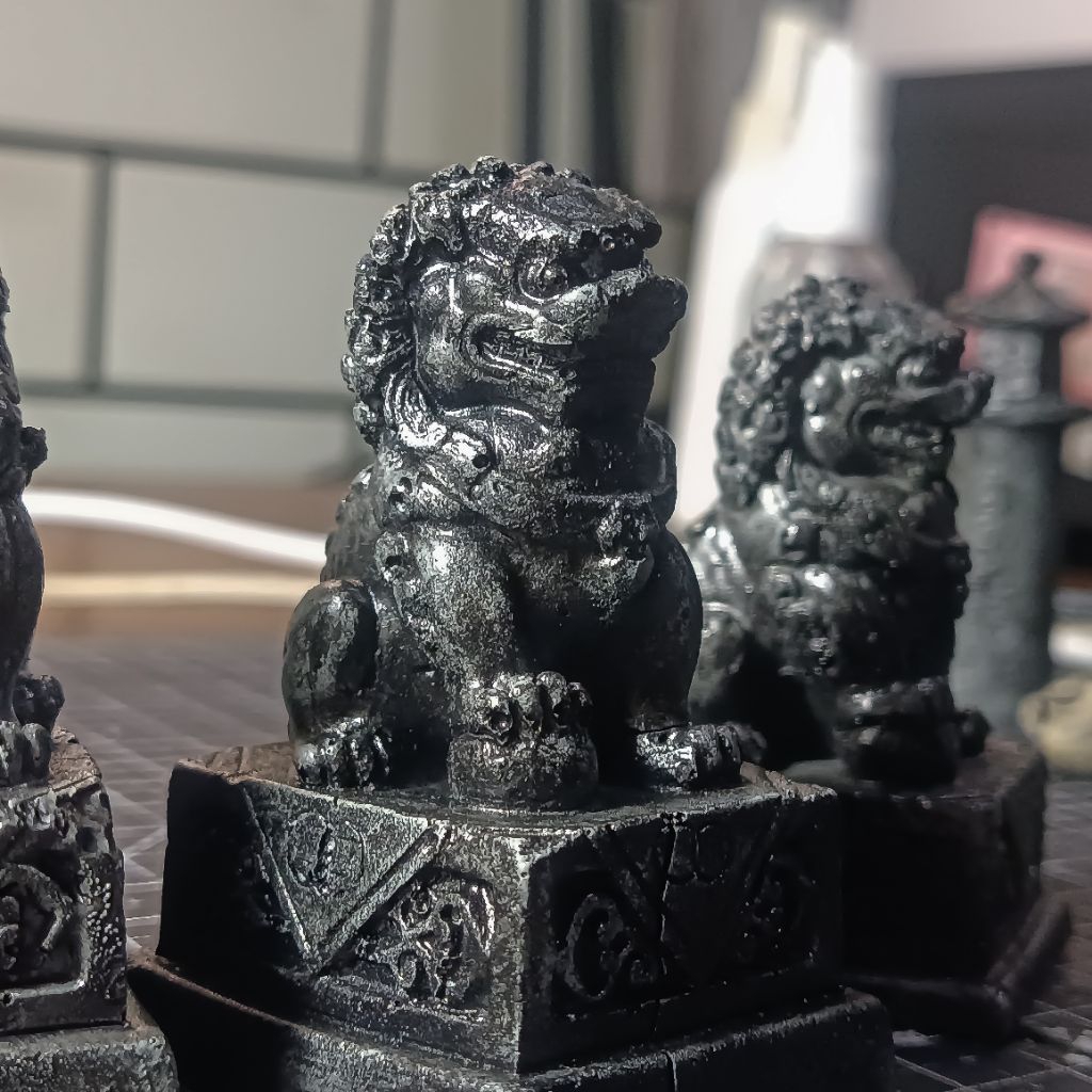 Jual Accessories Diorama Miniatur Patung Singa Batu, Foo Dog, Fu Dog ...
