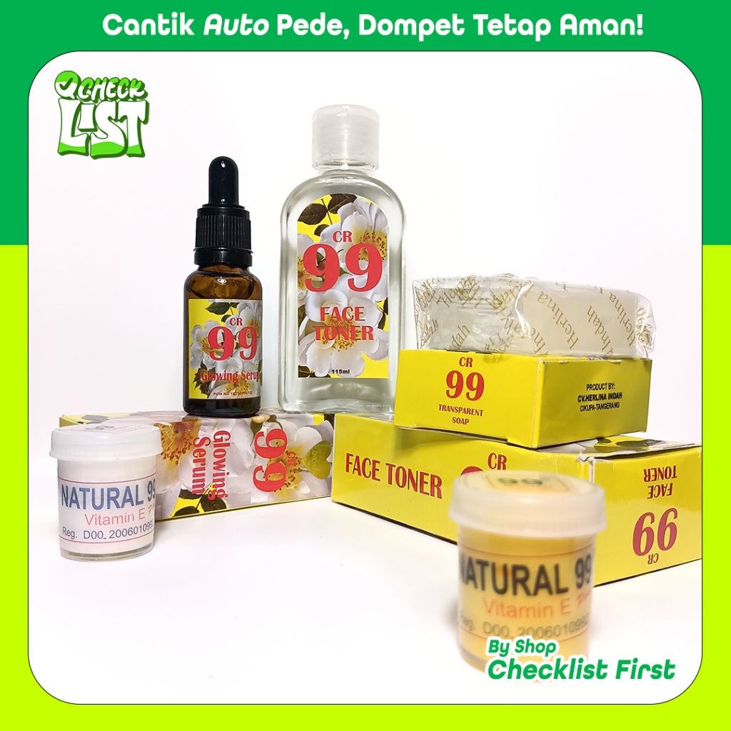 Jual PAKET 99 KOMPLIT 5in1 Rangkaian Kecantikan (Toner+Serum+Sabun+Krim ...