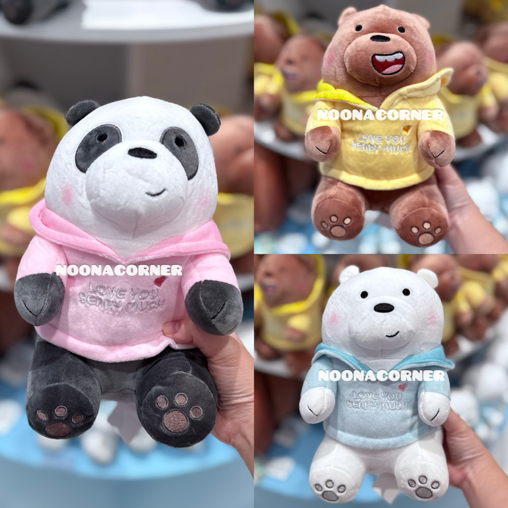 Jual Miniso x We Bare Bears ‼️ Boneka Lucu Plush We Bare Bears with ...