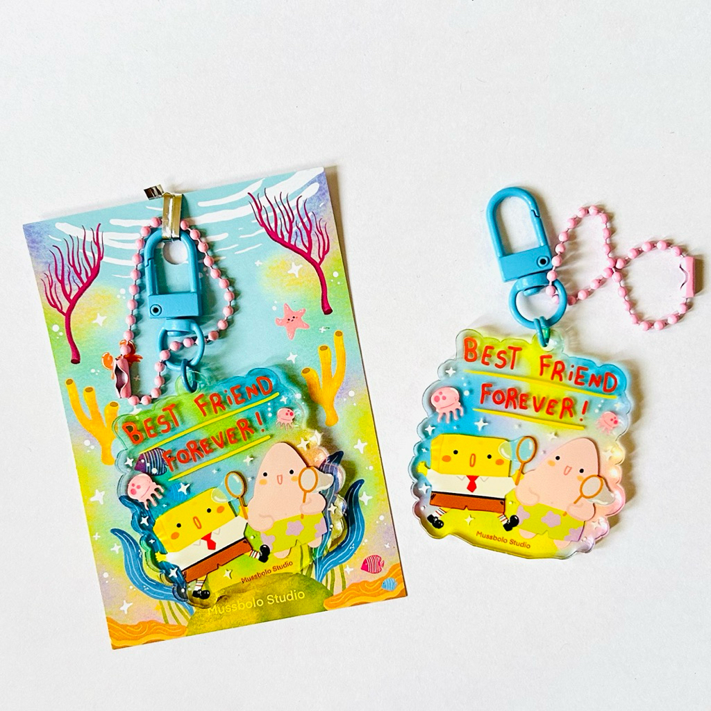 Jual Bikin Bottom Translucent Acrylic Keychain | Acrylic Bagcharm ...
