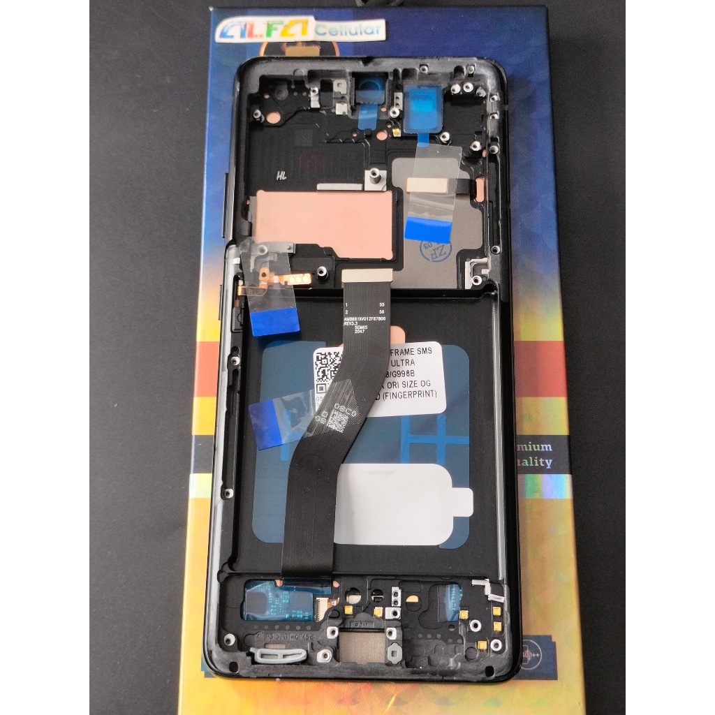 Jual LCD SAMSUNG S21 ULTRA 5G G998 / G998B + FRAME ORI SIZE OLED ...