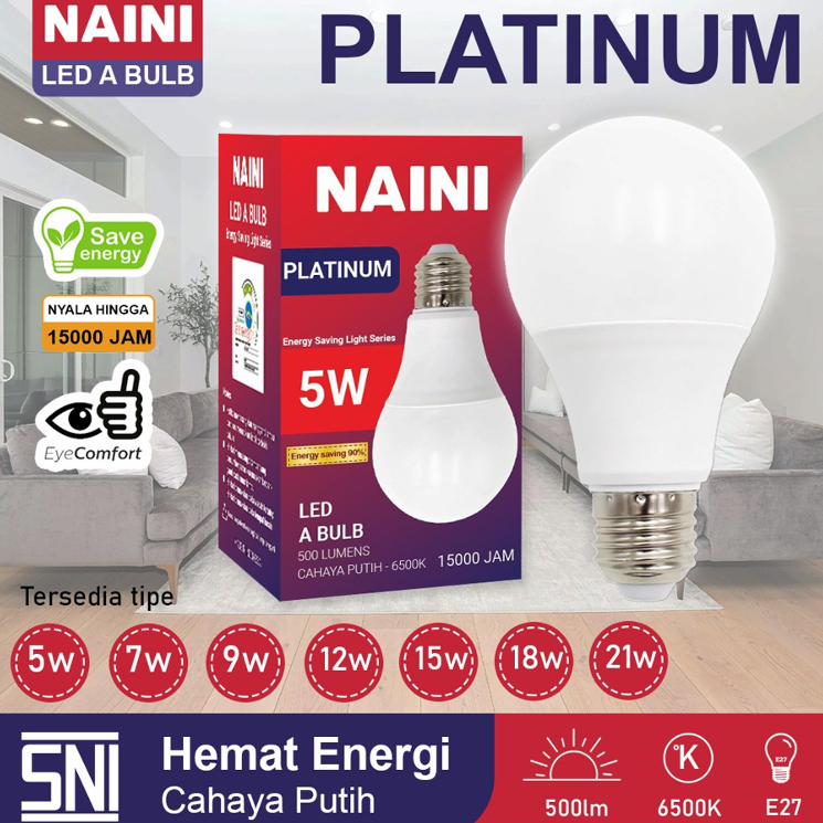 Jual Lampu Garansi Platinum LED Bulb 5W 7W 9W 12W 15W 18W 21W Bohlam ...