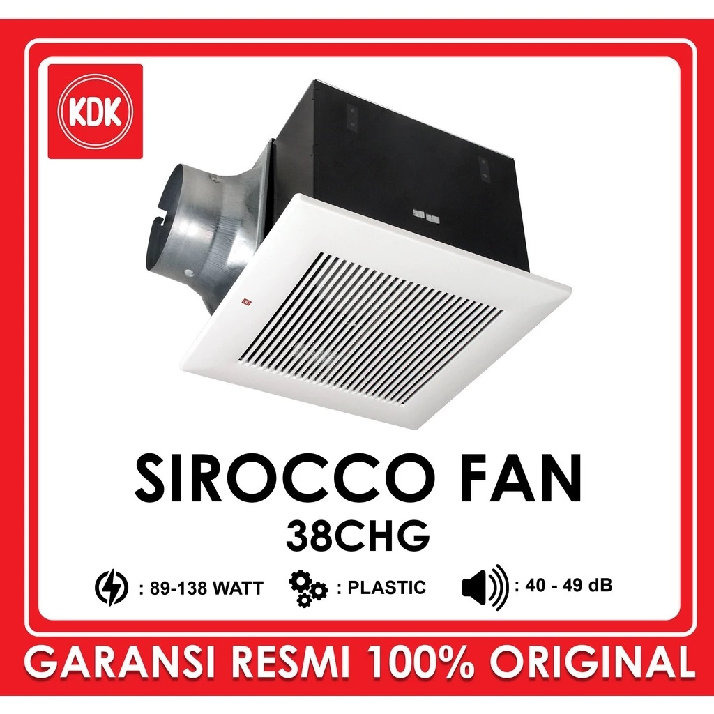 Jual KDK 38CHG – Ceiling Exhaust Fan Sirrocco 38cm Kipas Angin Hisap ...