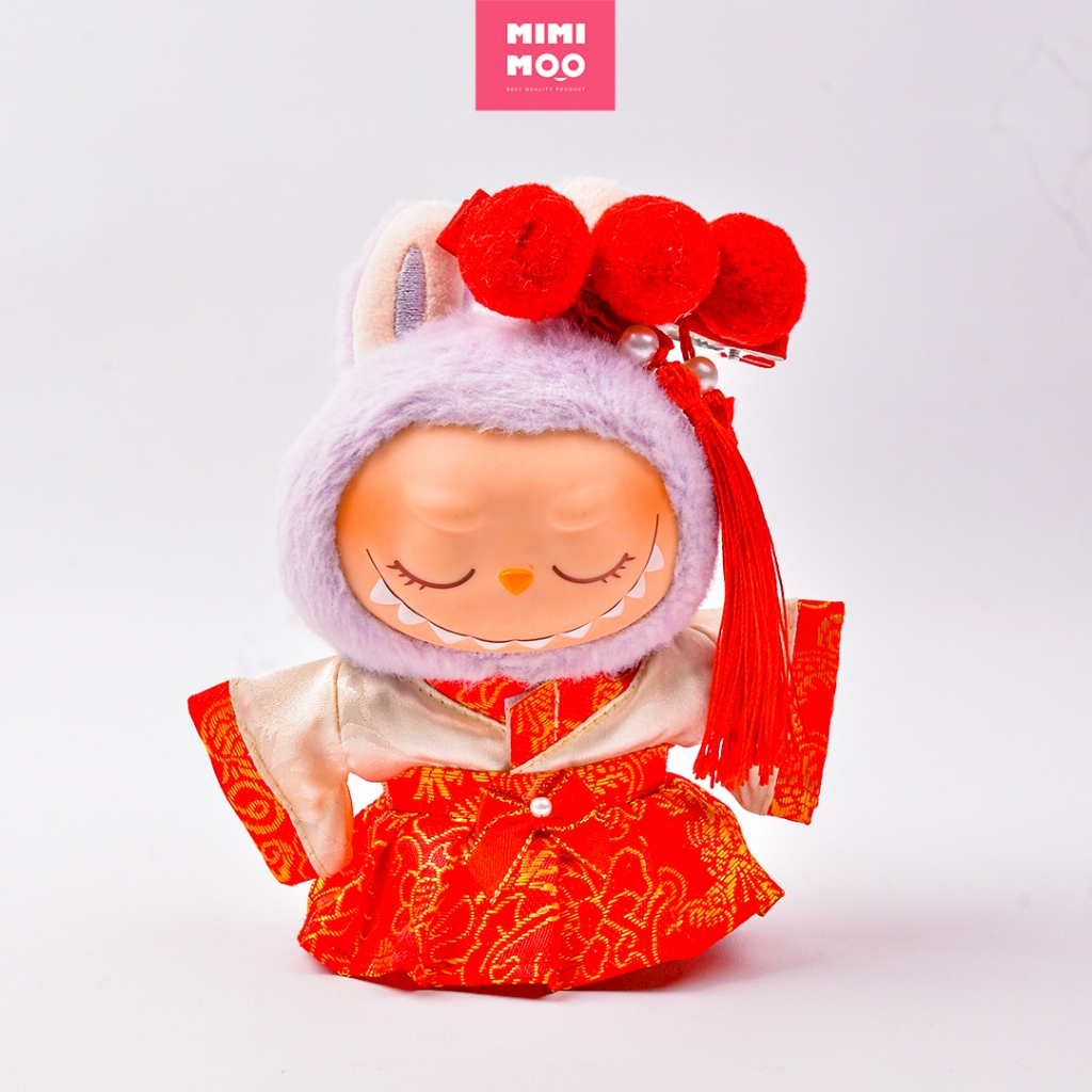 Jual MIMIMOO Baju Boneka Labubu Pop Mart 17 cm Edisi Imlek Gaun ...