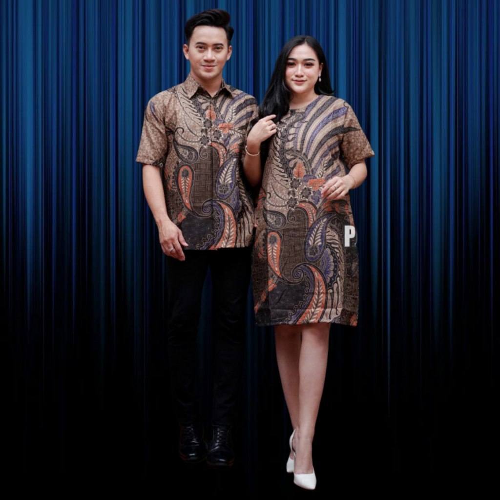 Jual baju couple dress batik korean style pres body pasangan dress ...