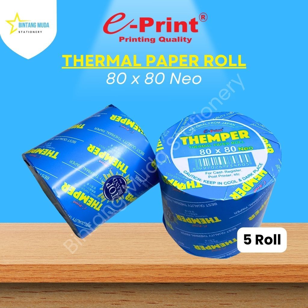Jual Kertas Thermal 80x80 Neo e-Print | Thermal Paper Roll | Themper ...