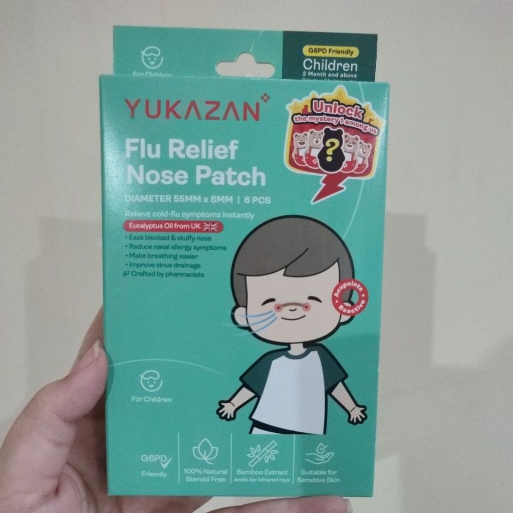 Jual Yukazan Flu Relief Nose Patch - 6pcs per box | Shopee Indonesia