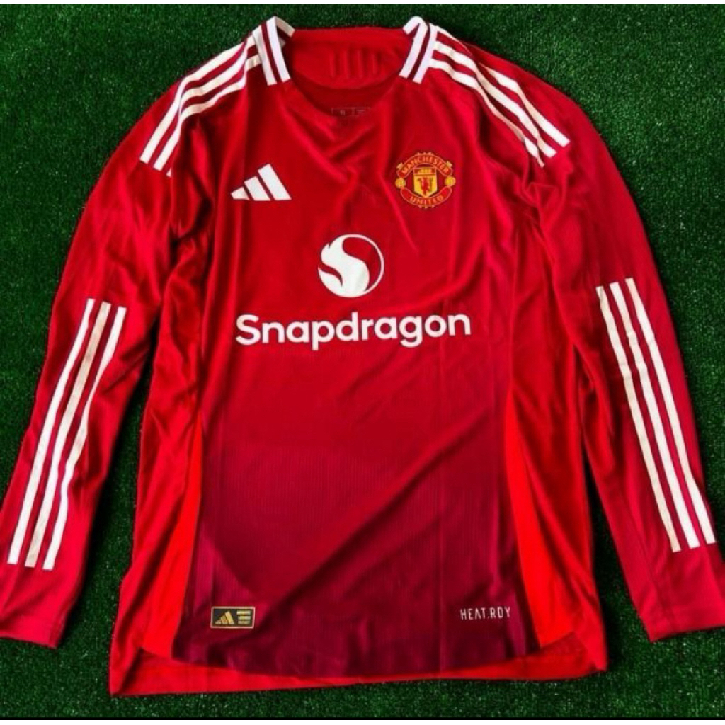 Jual JERSEY BAJU BOLA PLAYER ISSUE MU HOME LS LONGSLEEVE 2024/2025 ...