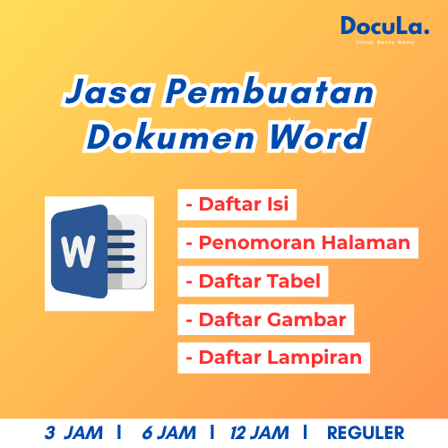 Jual Jasa Edit Dokumen Word l Pembuatan Daftar Isi, Penomoran Halaman ...