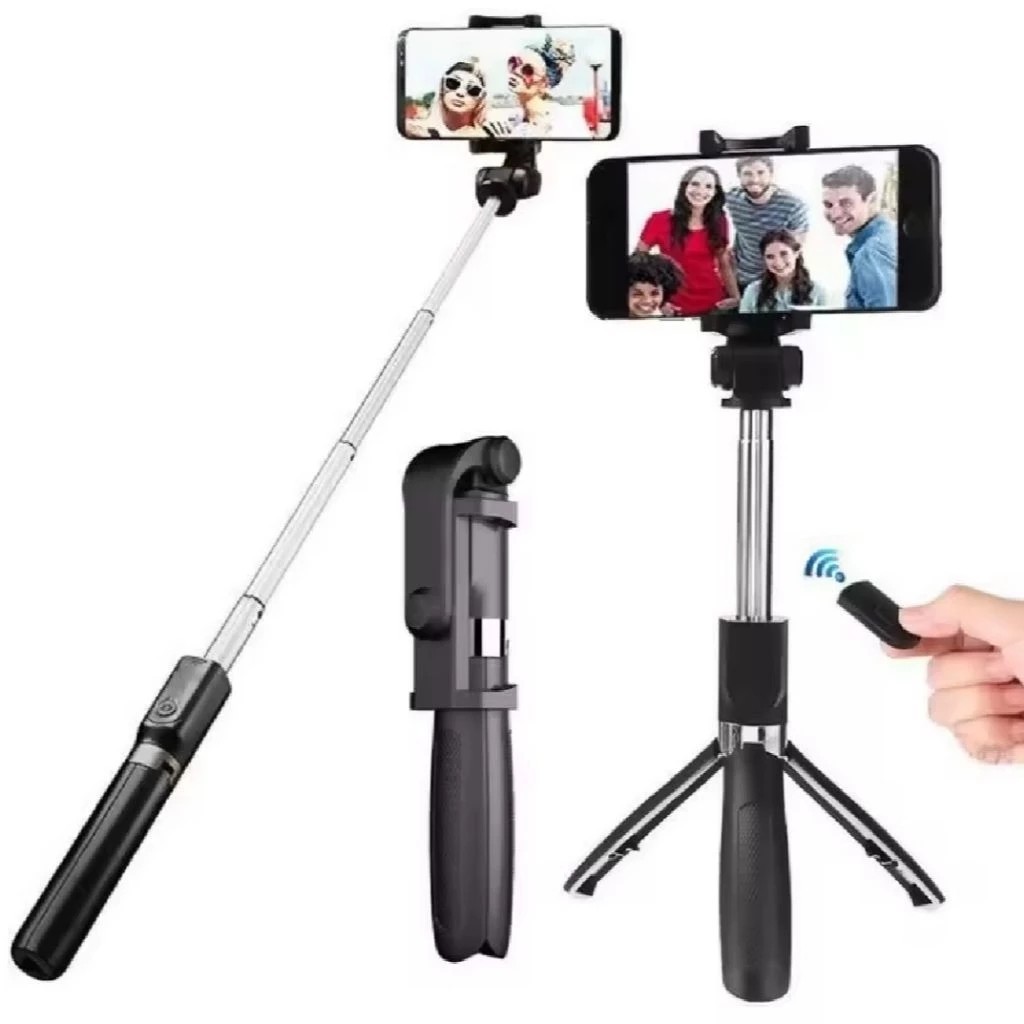 Jual Tongsis Tripod R1 Dengan Bluetooth Remote Shutter 3 in1 | Tongkat ...