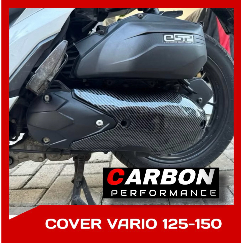 Jual Cover Cvt vario 2018-2024 tutup Cvt carbon vario 125 150 Cover Cvt ...