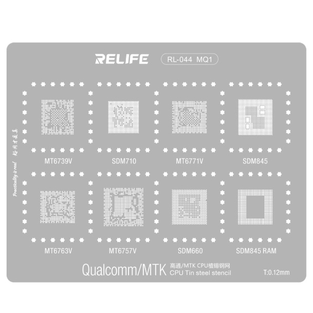 Jual Stencil Cetakan ic Bga RELIFE RL-044 MQ1 MT6739V / SDM710 / MT6771V / SDM845 / MT6763V ...