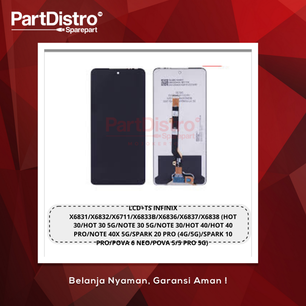 Jual LCD+TS INFINIX X6831/X6832/X6711/X6833B/X6836/X6837/X6838 (HOT 30 ...