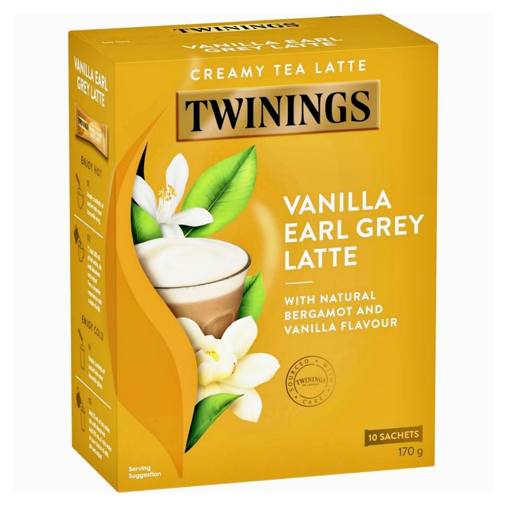 Jual TWININGS VANILLA EARL GREY LATTE HOT/COLD SACHETS 10 PACK | Shopee ...