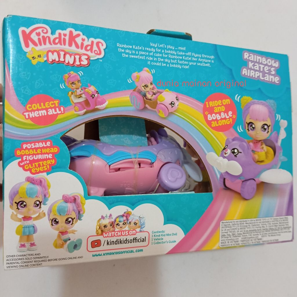 Jual Kindi Kids Mini Rainbow Kate's Airplane Action Figure Original ...