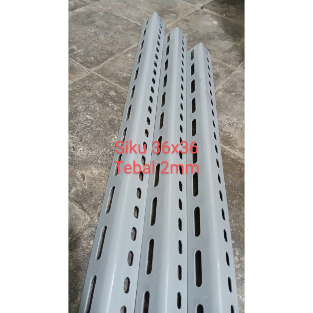 Jual 2mm -BESI SIKU LUBANG TEBAL 2MM FULL (UKURAN 25, 50, 75CM) MERK ...